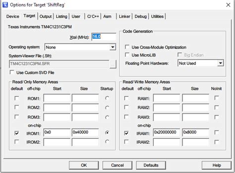 C Tm4c123gxl Tiva Launchpad Hardware Fault When Debugging In Keil Microvision Electrical