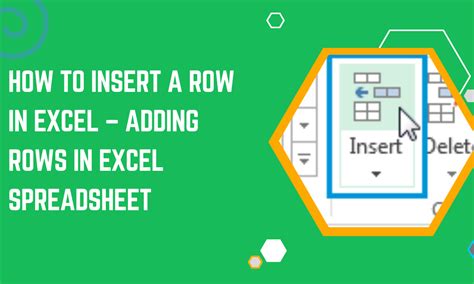 How To Insert A Row In Excel Adding Rows In Excel Spreadsheet Earn And Excel