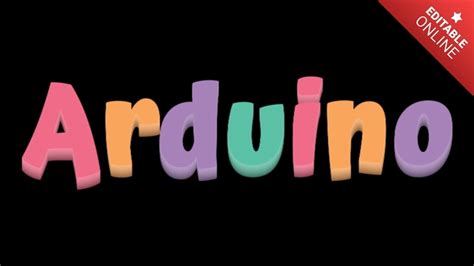 Arduino Pretty Text Effect Generator