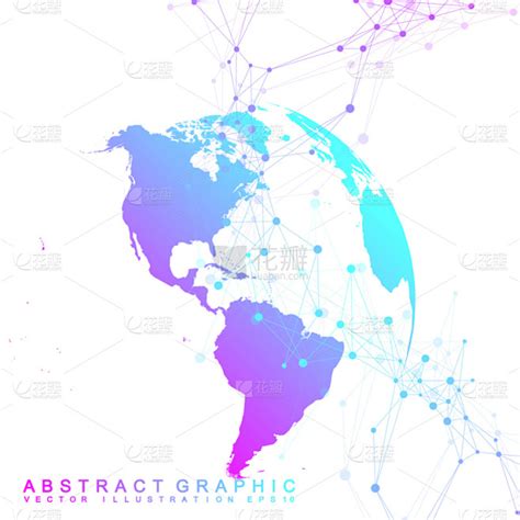 复杂性 抽象 大数据 地球形 插画 深的 数据 主机 复杂 联系素材 花瓣网