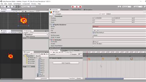 Unity 5 The 2d Effect Of The Explosion Youtube