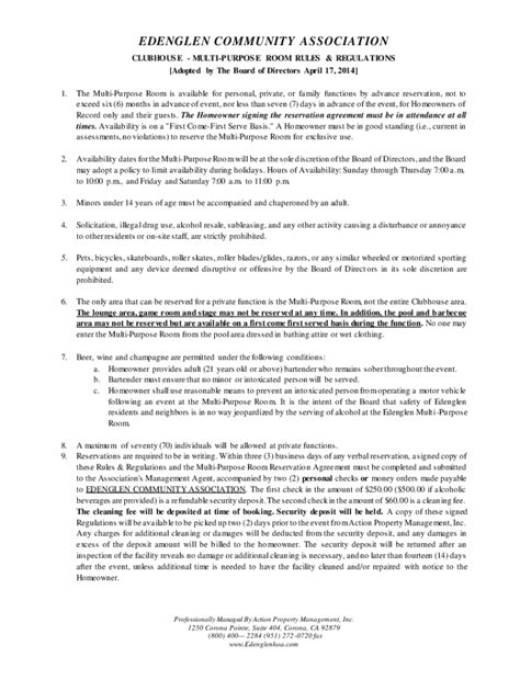 Fillable Online The Edenglen Clubhouse Is Ready For Your Visit Fax Email Print Pdffiller