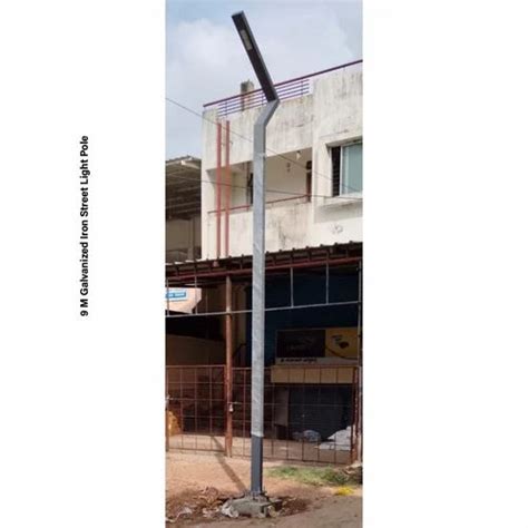 9 M Galvanized Iron Street Light Pole At ₹ 4600piece Galvanized Iron