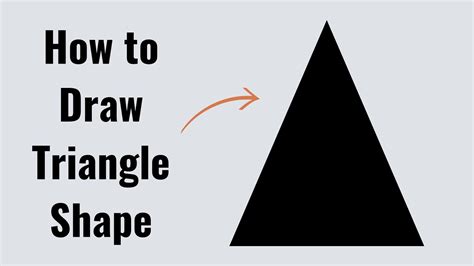 How To Draw Triangle Shape YouTube