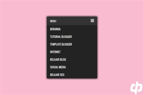 Cara Membuat Navigasi Menu Responsive Di Blog Desa Pengetahuan