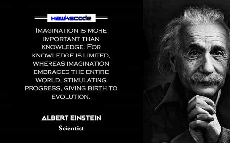 Albert Einstein Quotes Imagination Is More Important Than Knowledge