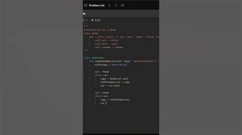 Day52 Leetcode Problem Copy List With Random Pointer Youtube