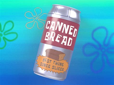 Spongebob Canned Bread 3d Rendering Behance