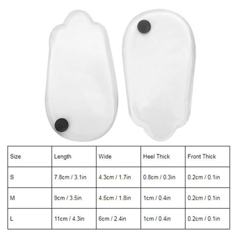LEX Coussin De Talon 3 Paires De Semelles De Correction De Jambe En Gel