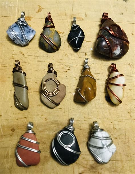 Wire Wrapped Marbles Pendant