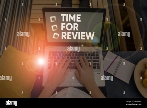 Handwriting Text Writing Time For Review Conceptual Photo Evaluation Feedback Moment