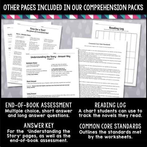 Good Grief Third Grade Comprehension Pack By Thebookumbrella Tpt