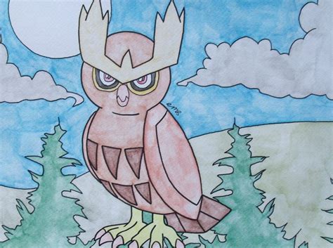 Noctowl By Ellieakaliz Deviantart Com On DeviantArt Pokemon Art Art Artwork