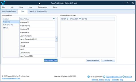 Bulk Delete Transactionslists In Quickbooks Desktop Using Saasant Deleter