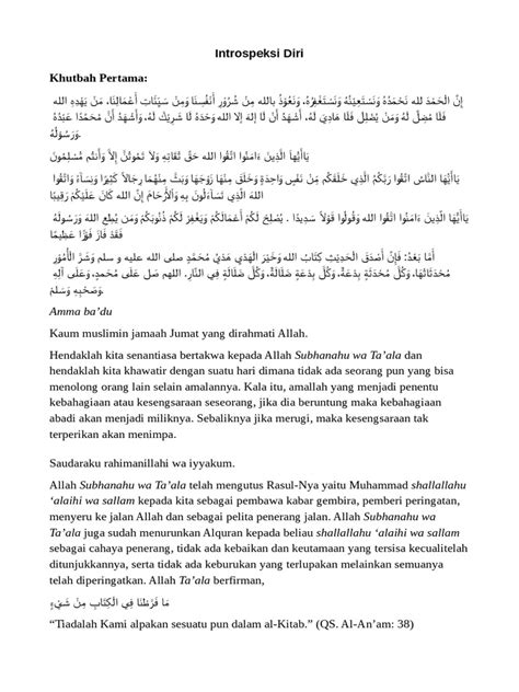 Introspeksi Diri Pdf Introspeksi Diri Pdf