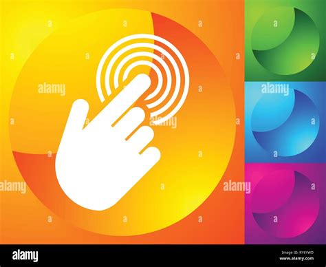 Tapping Touchscreen On Interface Mobile Phone Icon Stock Vector Image And Art Alamy