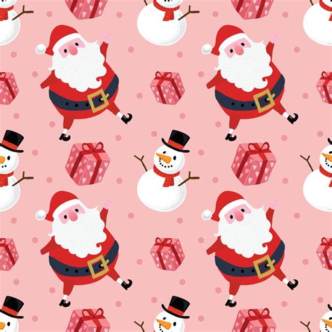 Cute Christmas Items Seamless Design For Wrapping Paper 11138299 Vector Art At Vecteezy
