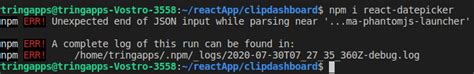 Installation Error · Issue 2301 · Hacker0x01react Datepicker · Github