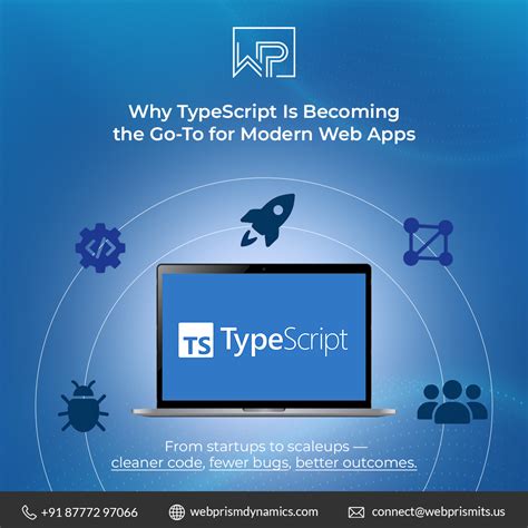 Web 𝗪𝗵𝘆 𝗧𝘆𝗽𝗲𝗦𝗰𝗿𝗶𝗽𝘁 𝗜𝘀 𝗕𝗲𝗰𝗼𝗺𝗶𝗻𝗴 𝘁𝗵𝗲 𝗚𝗼 𝗧𝗼 𝗳𝗼𝗿 𝗠𝗼𝗱𝗲𝗿𝗻 𝗪𝗲𝗯 𝗔𝗽𝗽𝘀 𝘊𝘭𝘦𝘢𝘯𝘦𝘳 𝘤𝘰𝘥𝘦 𝘍𝘦𝘸𝘦𝘳 𝘣𝘶𝘨𝘴 𝘔𝘰𝘳𝘦