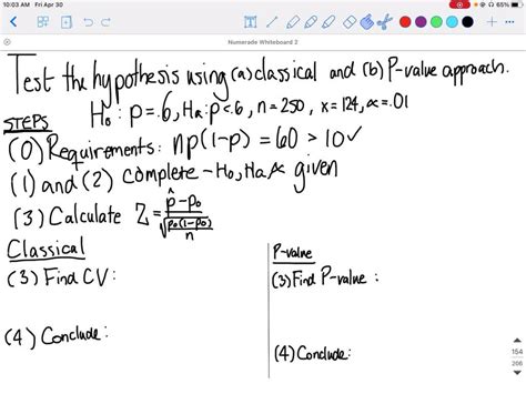 solved use technology to find the p value for the hypothesis test