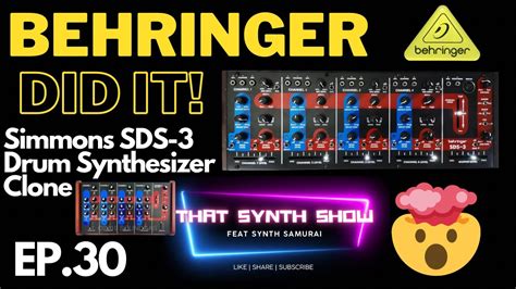 Breaking Behringer Sds 3 Drum Machine The Simmons Clone That Synth