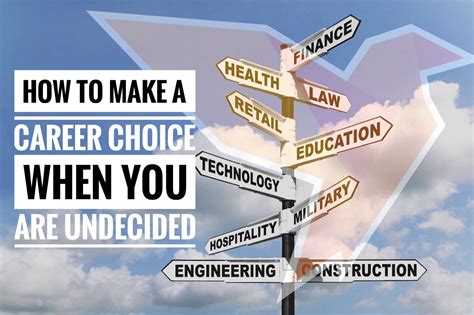 How To Make A Career Choice When You Are Undecided Telegraph