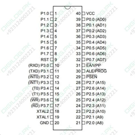 Atmel At89c51 Microcontroller In Pakistan Digilogpk