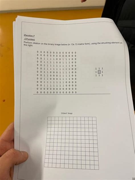 Solved Quevion 9 19 Revints Perform Dilation On The Binary