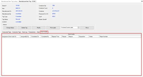 Manufactured Item Tag Lookup — Shopedge Erp Documentation 10 Documentation