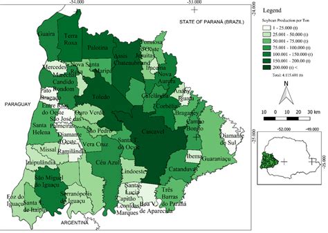 Soybean Production In The Western Of Paraná State Brazil Source