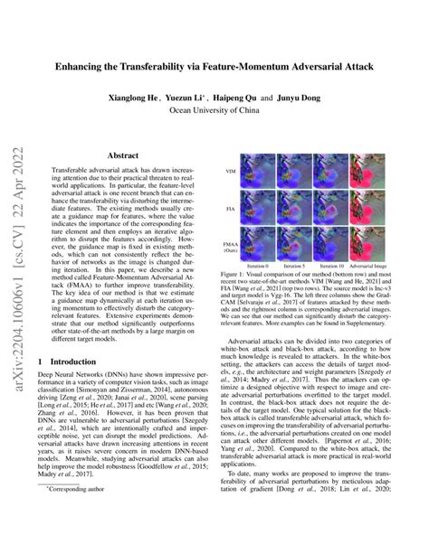 Enhancing The Transferability Via Feature Momentum Adversarial Attack