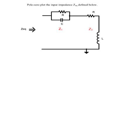 Solved Pole Zero Plot The Input Impedance Zeg Defined Below