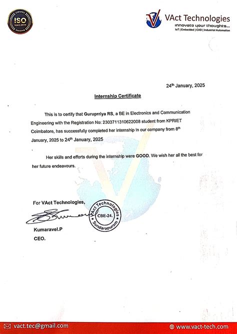 internship embeddedsystems vlsi electronics techjourney learning… guruprriya rs