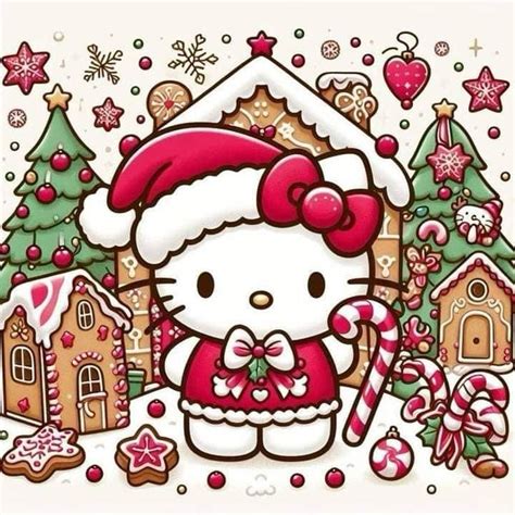 Pinterest Şirin çizim Hello Kitty Yılbaşı