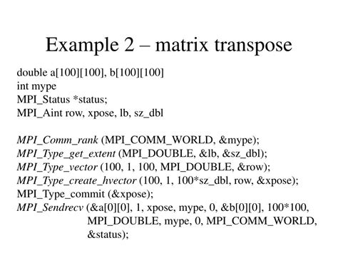 Ppt Mpi User Defined Datatypes Powerpoint Presentation Free Download