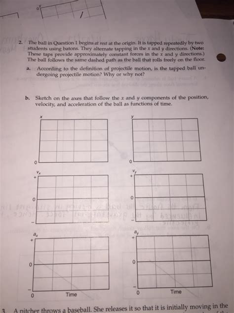 Solved 2 The Ball In Question 1 Begins At Rest At The