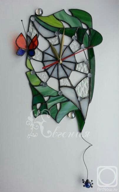 Pin By Liliya Gorobets On Stained Glass Clock Stained Glass Ornaments