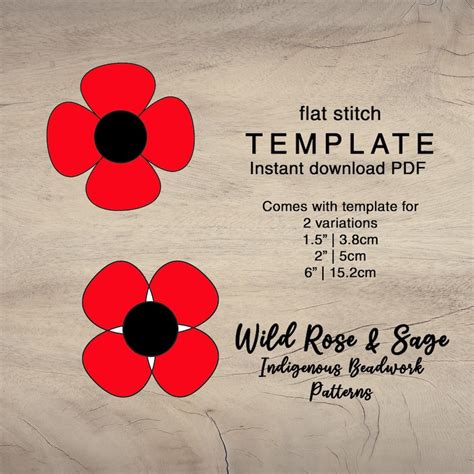 Poppy Bead Pattern Etsy