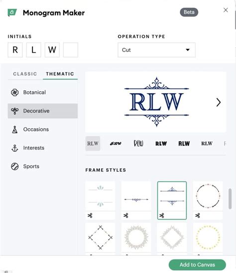 Monogram Initials Generator