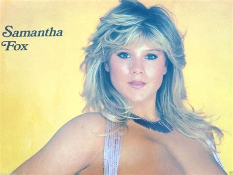 Samantha Fox Vintage And Original 1980s Sexy Poster 21 X 26 Free