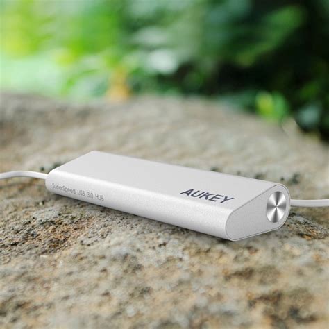 Aukey 4 Port Usb 3 0 Hub To Usb 3 1 Type C Adapter