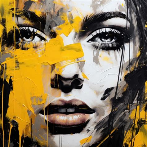 Painting Womans Face Premium Ai Generated Image