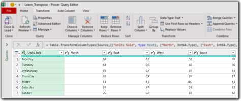 Transpose Data In Excel Using Excel Power Query Excel Unlocked