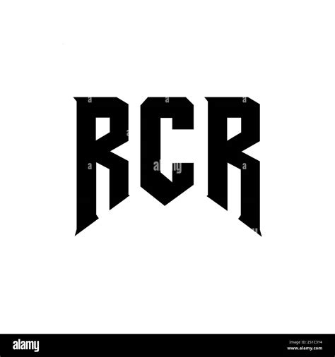 Rcr Letter Logo Design For Technology Company Rcr Logo Design Black And White Color Combination