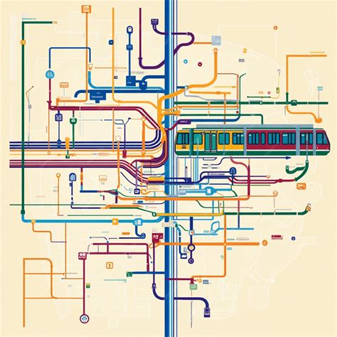 A Transit Map Showing Accessibility Features Like Elevators And Ramps