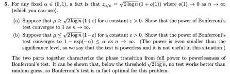 5 for any fixed α∈ 0 1 a fact is that