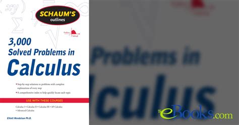 Schaums 3000 Solved Problems In Calculus