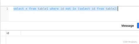 Sql中not In的一个坑not In 踩坑 Csdn博客