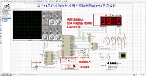 51单片机的智能台灯控制系统仿真 Proteus仿真程序原理图报告讲解视频）单片机 照明控制系统程序 Csdn博客