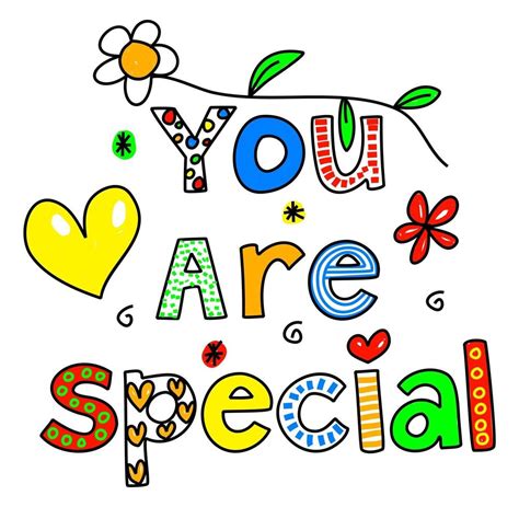 You Are Special Hand Drawn Text Greeting Title 3288147 Vector Art At Vecteezy